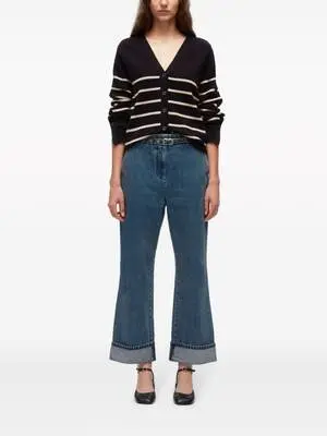 3.1 Phillip Lim Belted Flared Jeans - Blue