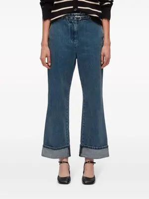 3.1 Phillip Lim Belted Flared Jeans - Blue