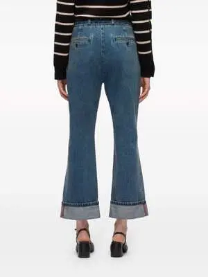 3.1 Phillip Lim Belted Flared Jeans - Blue