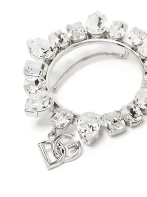 Dolce & Gabbana Crystal-embellished Ear Cuff - Silver
