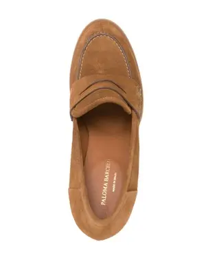 PALOMA BARCELO Mabel 125mm Suede Pumps - Brown