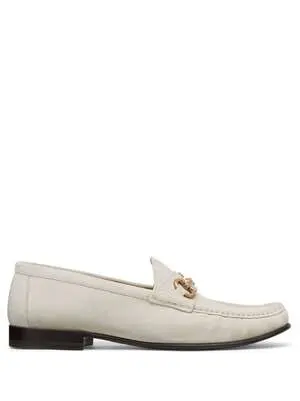Brunello Cucinelli Decorative-buckle Leather Loafers