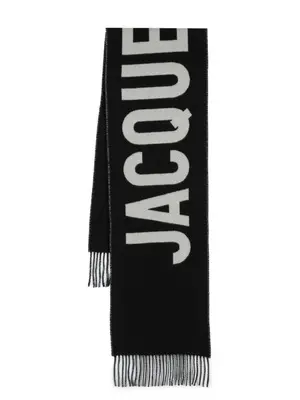 Jacquemus L'echarpe Virgin-wool Scarf - Black