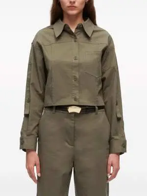 3.1 Phillip Lim Long-sleeve Cropped Shirt