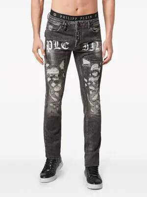 Philipp Plein Super Straight Cut Denim Trousers