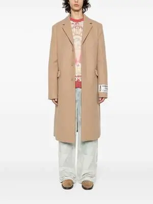 Acne Studios Single-breasted Wool Blend Coat