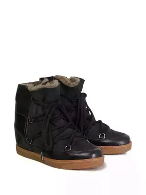 Isabel Marant Nowles Lace-up Ankle Boots - Black