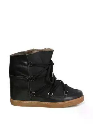 Isabel Marant Nowles Lace-up Ankle Boots - Black