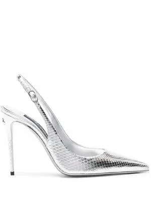 Dolce & Gabbana Metallic Snakeskin Pumps