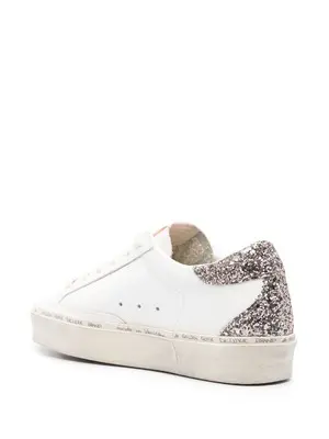 GOLDEN GOOSE Hi Star Glittered Sneakers - White