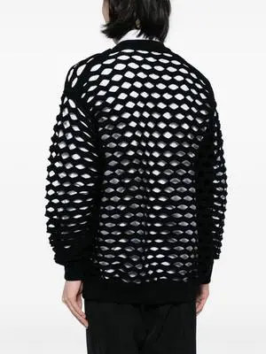 Junya Watanabe Laser-cut Detail Crew-neck Jumper