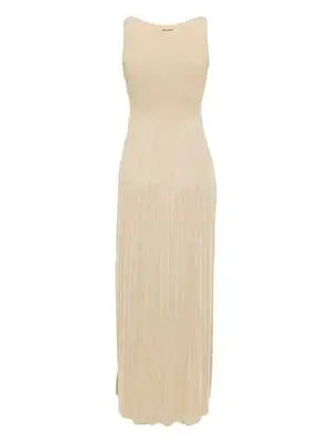 Michael Kors Metallic-threading Fine-knit Dress