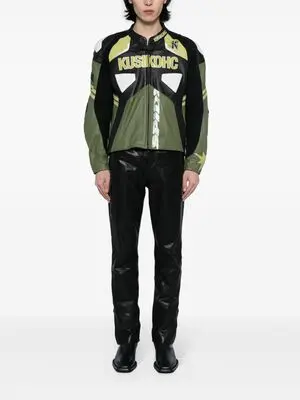 KUSIKOHC Spidi Logo-print Leather Jacket