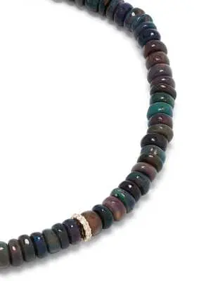 SYDNEY EVAN 14kt Yellow- Opal And Diamond Beaded Bracelet