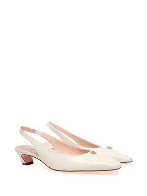 Bally Emblem-plaque Slingback Pumps