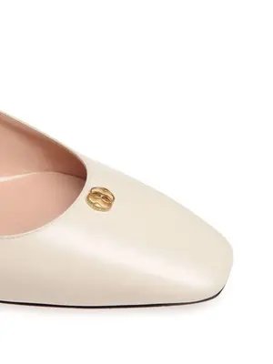 Bally Emblem-plaque Slingback Pumps