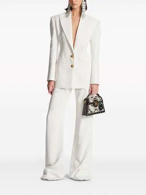 Balmain 2-button Crepe Blazer - White