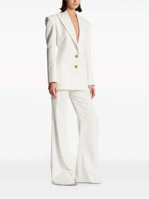 Balmain 2-button Crepe Blazer - White