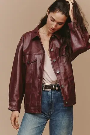 Pilcro Leather Outerwear For Women