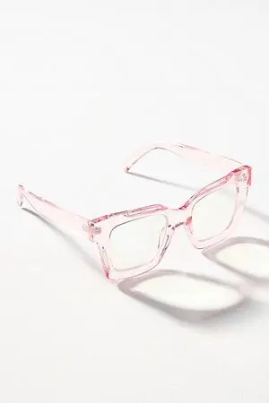 Anthropologie Chunky Cara Light Readers - Petal Pink