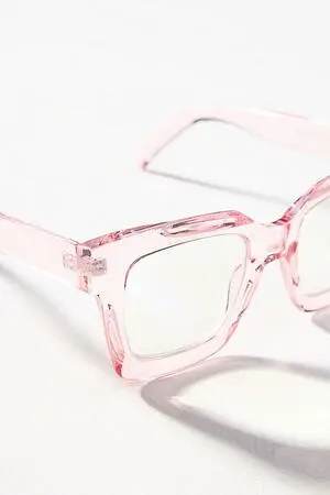 Anthropologie Chunky Cara Light Readers - Petal Pink