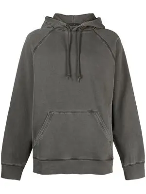 Carhartt Work In Progress Mélange-effect Cotton Hoodie - Grey