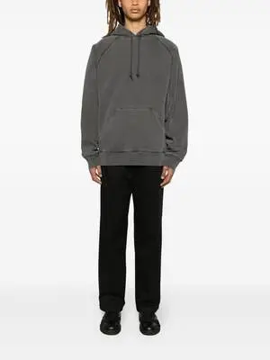 Carhartt Work In Progress Mélange-effect Cotton Hoodie - Grey