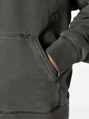 Carhartt Work In Progress Mélange-effect Cotton Hoodie - Grey