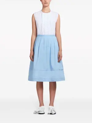 Marni A-line Pleated Midi Skirt