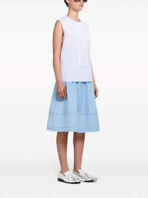Marni A-line Pleated Midi Skirt