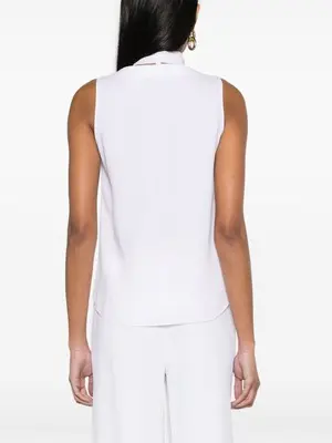 Moschino Bow-detail Sleeveless Blouse