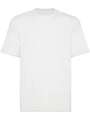 Brunello Cucinelli Crew-neck Cotton T-shirt - White