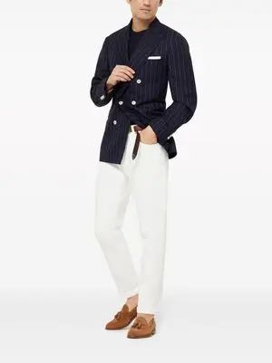 Brunello Cucinelli Crew-neck Cotton Jersey T-shirt - Blue