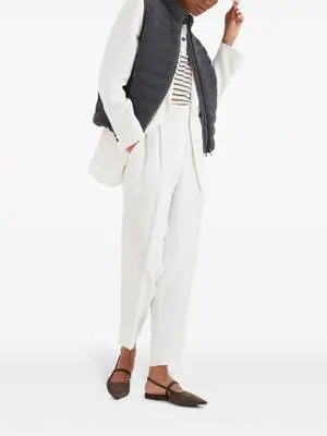 Brunello Cucinelli Peak-lapels Single-breasted Blazer - White