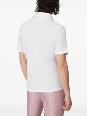 Brunello Cucinelli Layered Cotton Polo Shirt - White