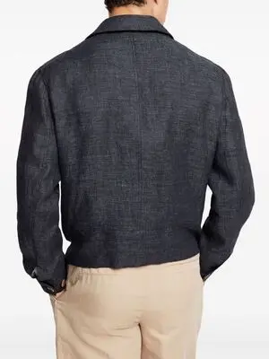 Brunello Cucinelli Slub-texture Linen Shirt Jacket