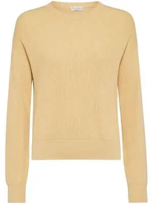 Brunello Cucinelli Ribbed Cotton Sweatshirt