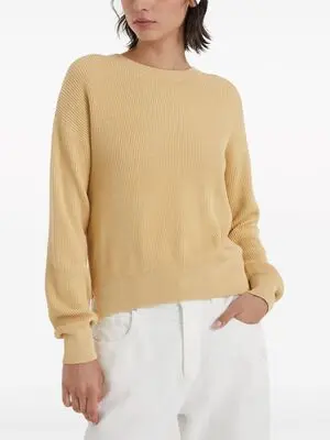 Brunello Cucinelli Ribbed Cotton Sweatshirt