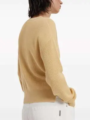 Brunello Cucinelli Ribbed Cotton Sweatshirt