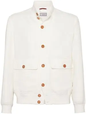 Brunello Cucinelli Cargo-pocket Twill Bomber Jacket