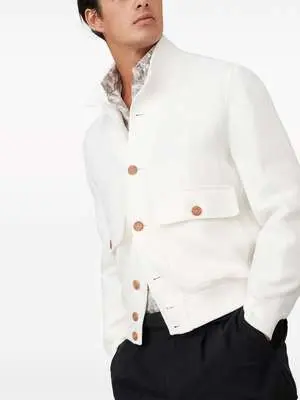 Brunello Cucinelli Cargo-pocket Twill Bomber Jacket
