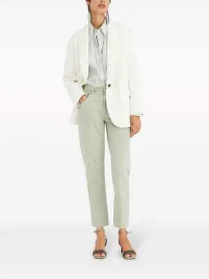 Brunello Cucinelli Tapered Denim Trousers - Green