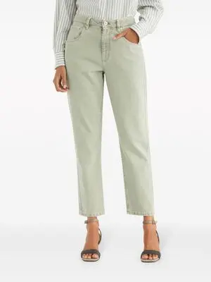 Brunello Cucinelli Tapered Denim Trousers - Green