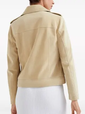 Brunello Cucinelli Panelled Suede Cropped Jacket