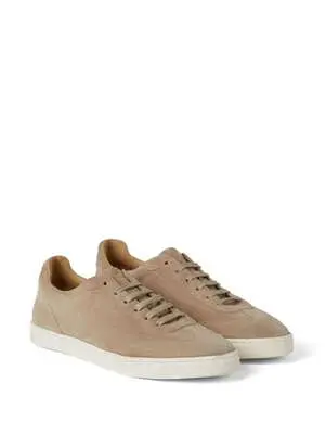Brunello Cucinelli Almond-toe Sneakers - Brown