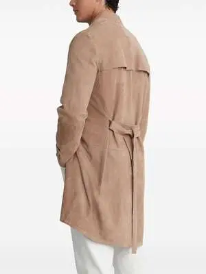 Brunello Cucinelli Notched-lapels Suede Coat