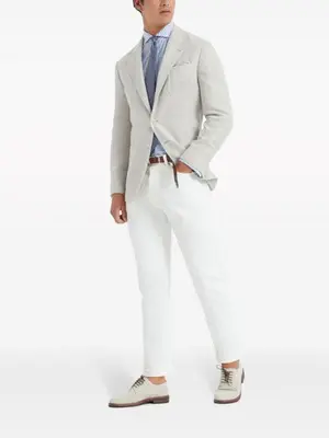Brunello Cucinelli Stripe-pattern Cotton Shirt
