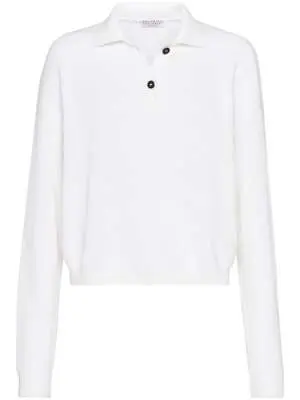 Brunello Cucinelli Ribbed Knit Polo-collar Jumper
