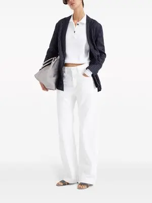 Brunello Cucinelli Ribbed Knit Polo-collar Jumper