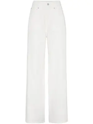 Brunello Cucinelli Five-pocket Wide-leg Jeans